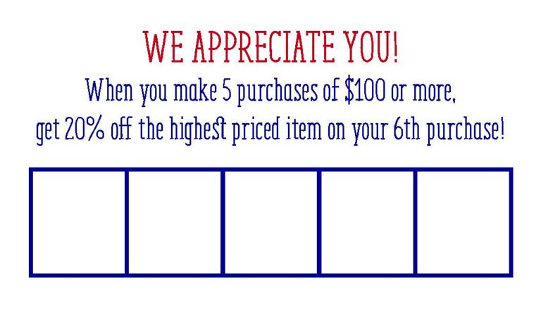 Customer Appreciation Benefits! – Hudson Clothier